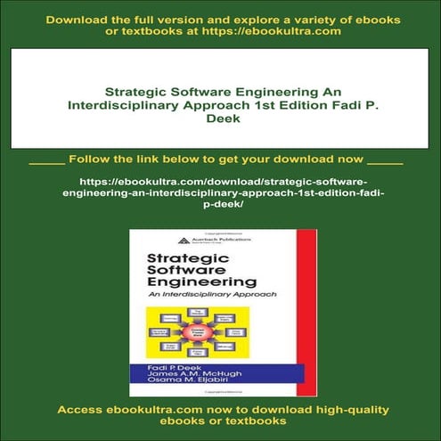 Strategic Software Engineering An Interdisciplinary Approach 1st Edition Fadi P. Deek | PDF