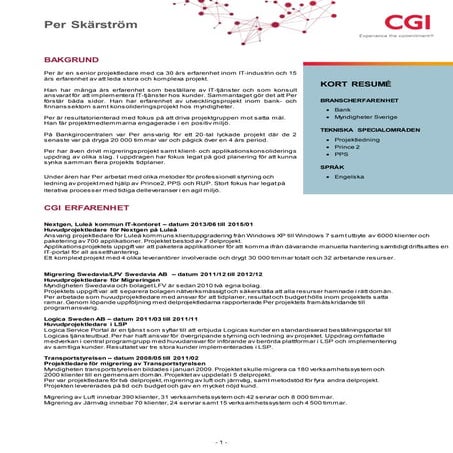 Per Skärtröm-member-CV-sv | PDF