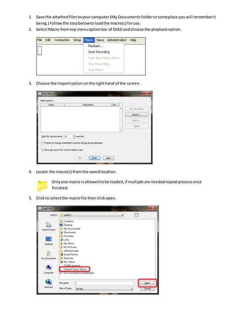 Programming macros for DIAD | PDF Programming macros for DIAD | PDF