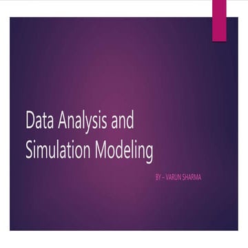 Data Analysis And Simulation Modeling Ppt