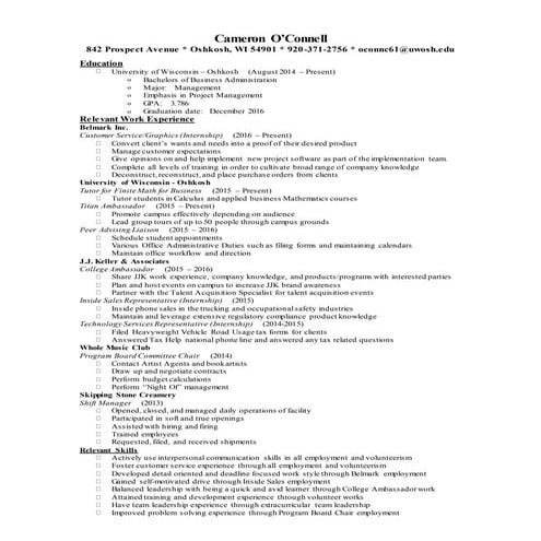 Resume Kujawa-May22_16 | PDF