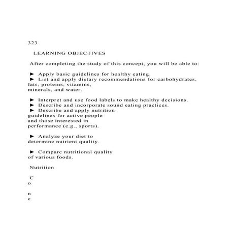 323 LEARNING OBJECTIVES After completing the study .docx