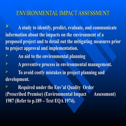 Baseline study for EIA | PDF