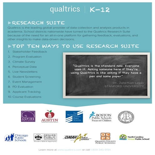 Qualtrics for K12 | PDF