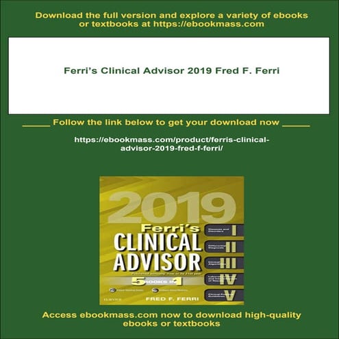 Ferri’s Clinical Advisor 2019 Fred F. Ferri | PDF