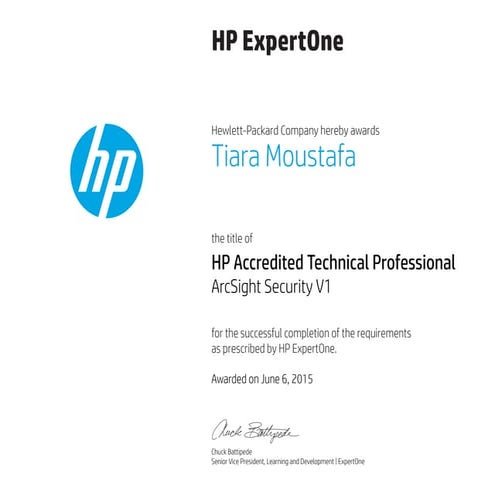 HP ATP - ArcSight Security V1 | PPT