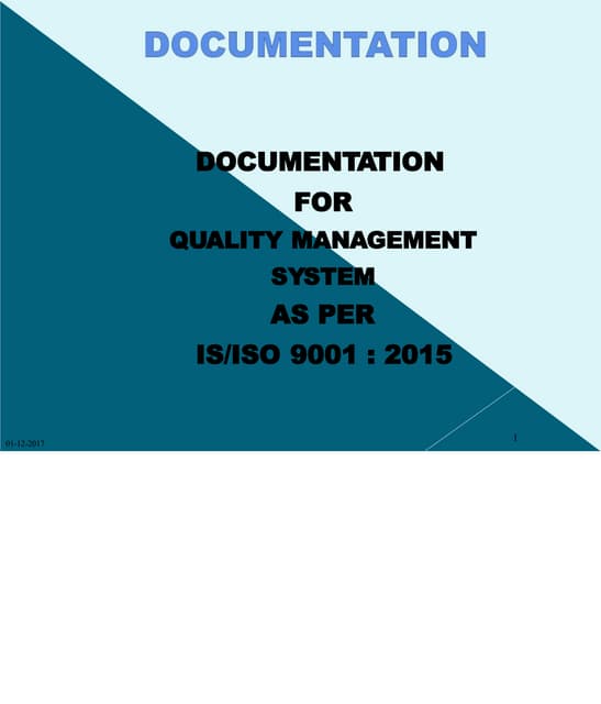ISO 9001-2015 Structure 'with highlighting for documented information ...