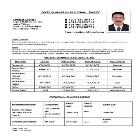 Jawid update cv Jan 2017 | DOCX