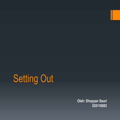 Setting Out Construction | PPTX