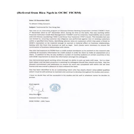 Referrals and Appendices | DOCX