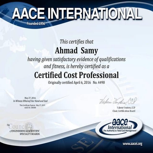 AACE ID# 248580 CCP Certificate | PPT
