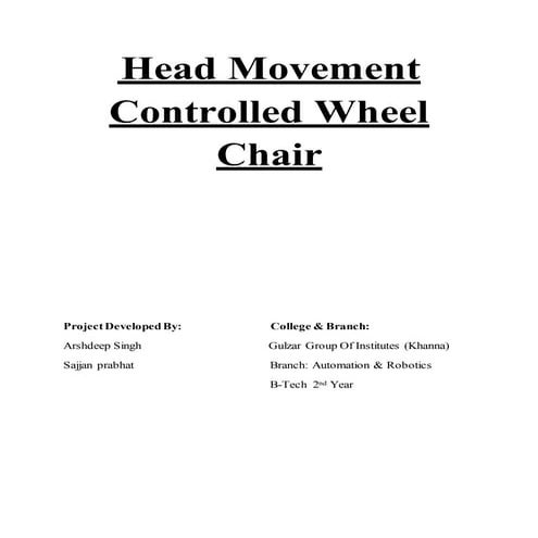 HEAD MOVEMENT WHEEL CHAIR | DOCX