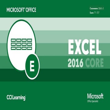 3263-2 Microsoft Excel 2016 Core Lesson 8 Presentation.pptx