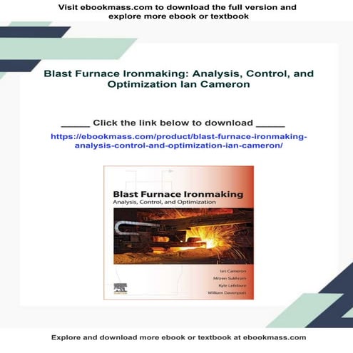 Blast Furnace Ironmaking: Analysis, Control, and Optimization Ian Cameron | PDF