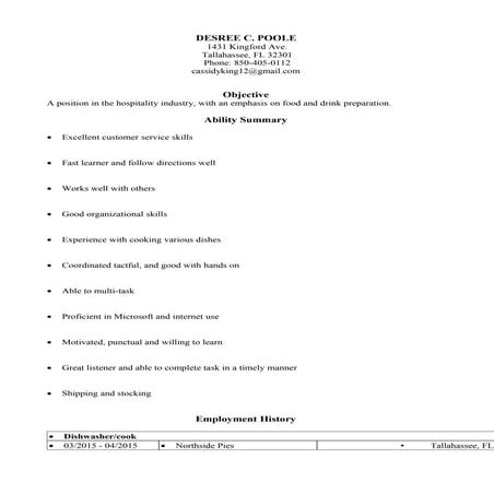 Gail's Current Resume | DOCX