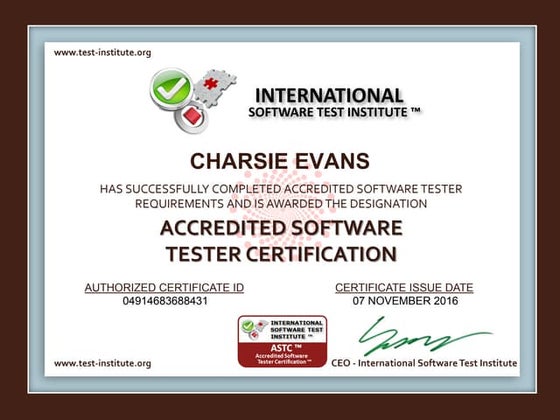 Test Automation Internal Certification | PDF