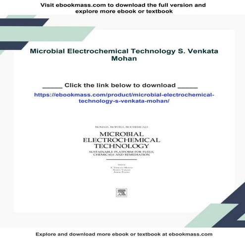 Microbial Electrochemical Technology S. Venkata Mohan | PDF