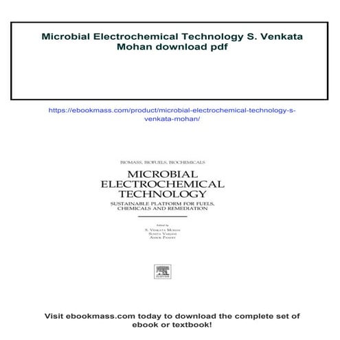Microbial Electrochemical Technology S. Venkata Mohan | PDF