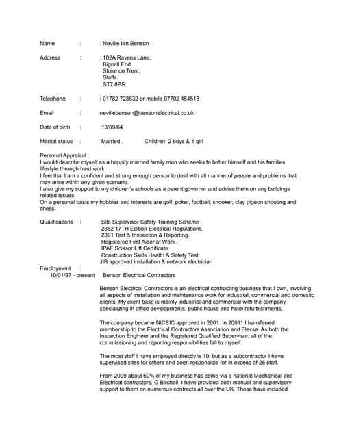Cjs electrical reference letter | PDF