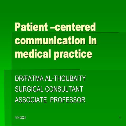 32767_Patient –centered communication in pharmacy practice.ppt