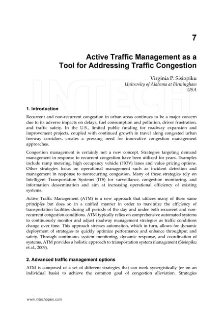 Brochure Imflow Adaptive Signal Control | PPT
