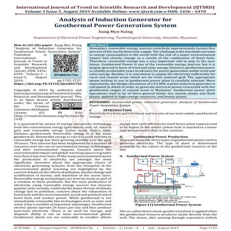 Analysis of Induction Generator for Geothermal Power Generation System ...