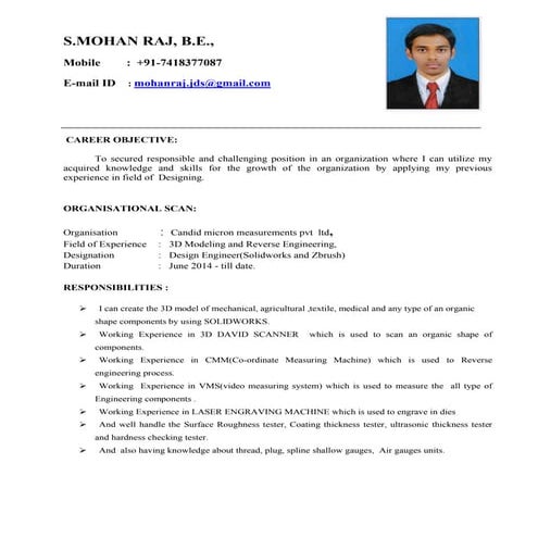 mohan RESUME (1) | PDF