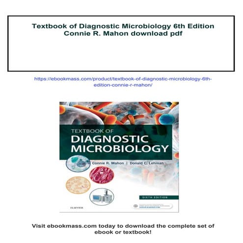 Textbook of Diagnostic Microbiology 6th Edition Connie R. Mahon | PDF