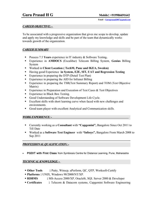 Resume 12yrs Exp | PDF