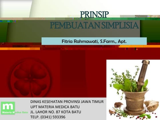 1-2. SIMPLISIA. Definisi, tata nama simplisia | PDF