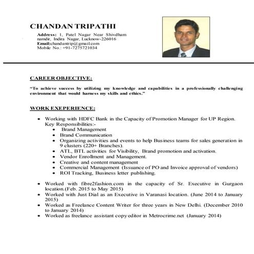 chandan resume | DOCX