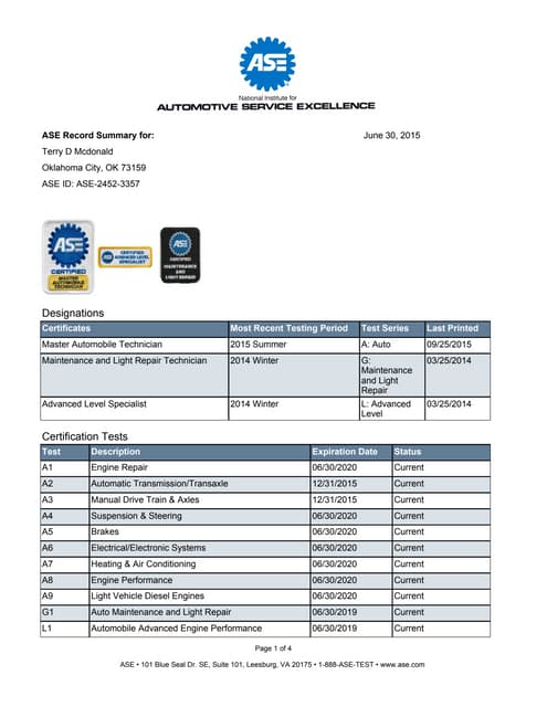 Oklahoma City Community College transcript | PDF
