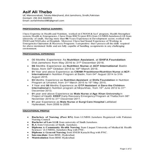 Abdul Majid's CV updated | PDF