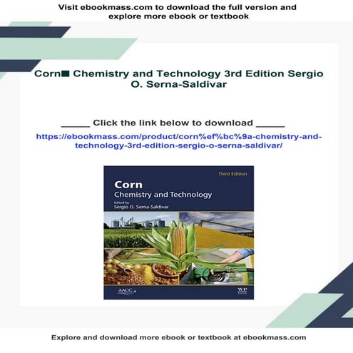 Corn： Chemistry and Technology 3rd Edition Sergio O. Serna-Saldivar | PDF