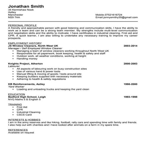 Smith Jonathan CV | DOC
