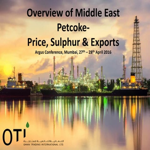 ARGUS ASIAN PETCOKE CONFERENCE 2016 | PDF