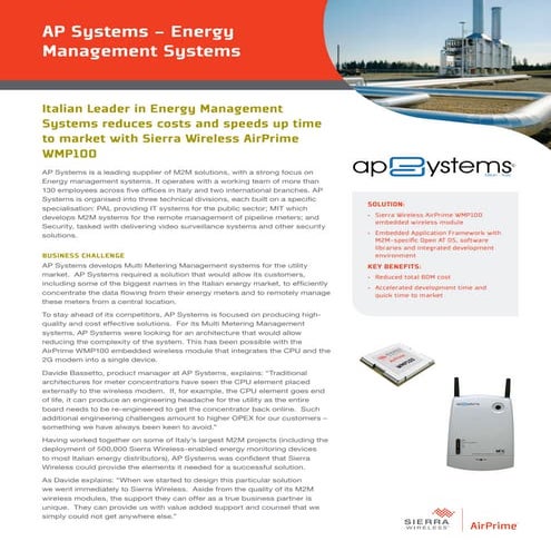 Sierra_Wireless_APSystems_customer_story | PDF | Operating Systems ...