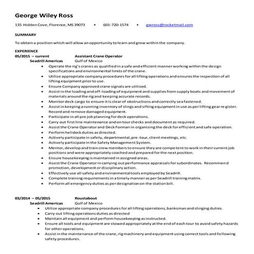 George's Resume | DOCX