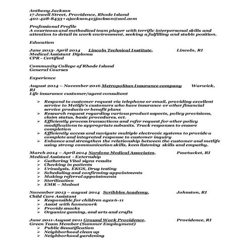 Anthony Jackson update | DOCX