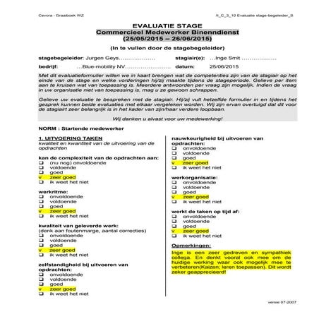 stage ( Blue Bike) evaluatie Inge Smit 26 juni 2015 | PDF