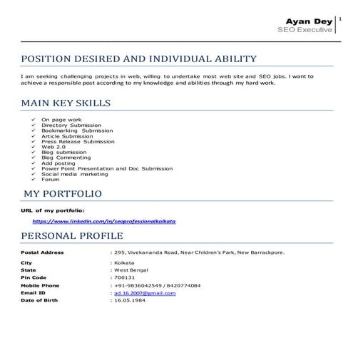 ayan CV-new | PDF