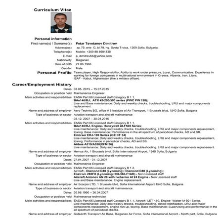 CV P. Dimitrov | PDF