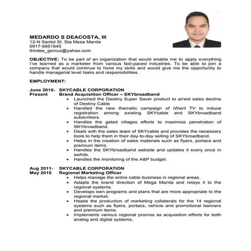Katherine Claire Cruz DLSU Resume Updated | DOC