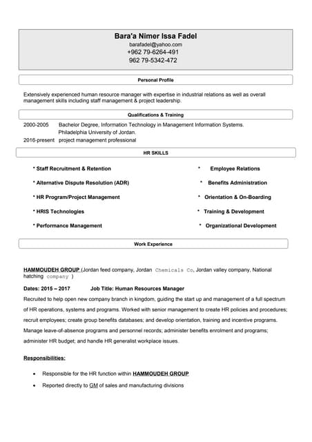 HR Manager | PDF