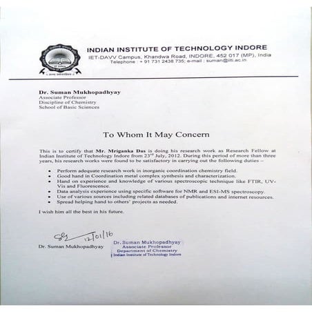 Experience Certificate | PDF