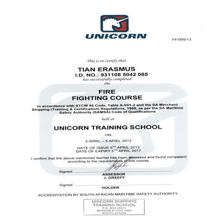 FIRE FIGHTING COURSE | PDF