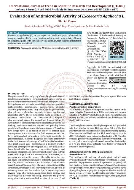 44.Antimicrobial activity in leaf extract of Neem(Azadirachta indica Linn.) | PDF
