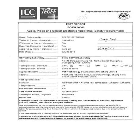 32 lcd cb report | PDF