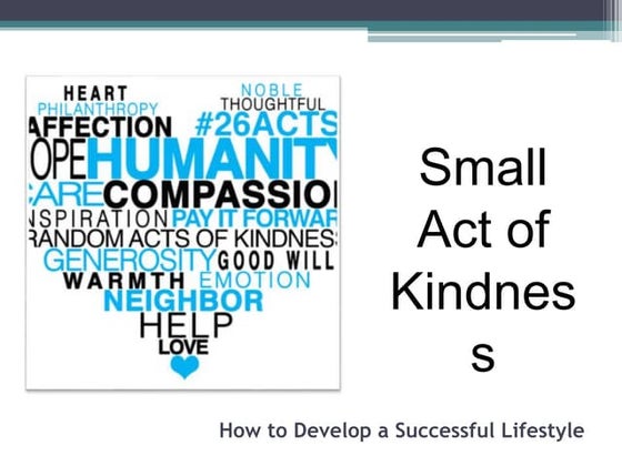 Small act of kindness is the path to happiness | PPTX