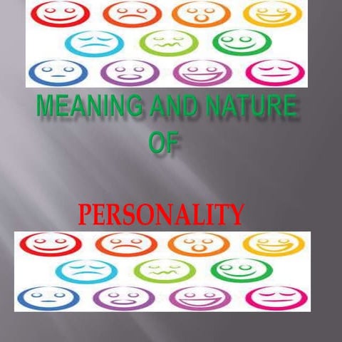 Personality presentation | PPTX